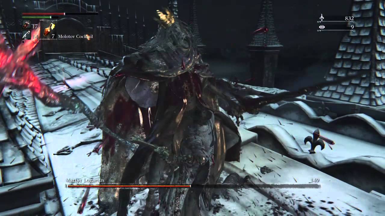 Bloodborne - Martyr Lagarius boss fight - YouTube