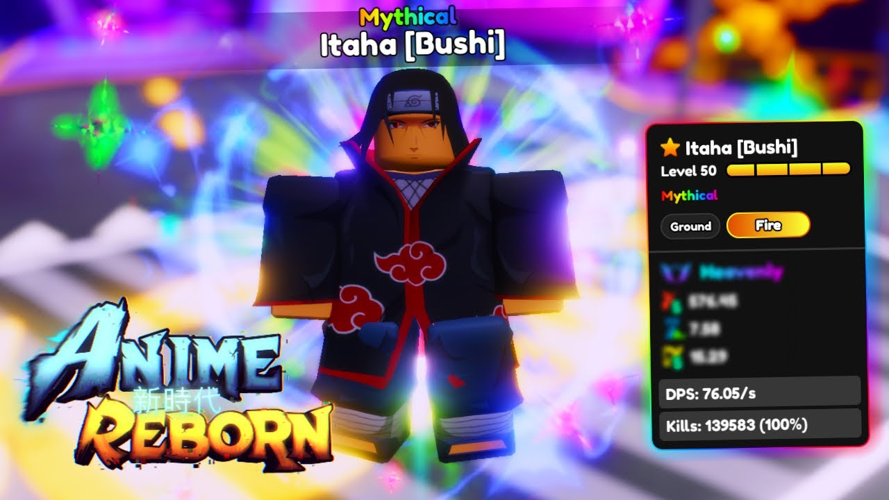 SHOWCASING MAX LEVEL EVOLVED *ITACHI* The Highest DPS Mythical In Anime ...