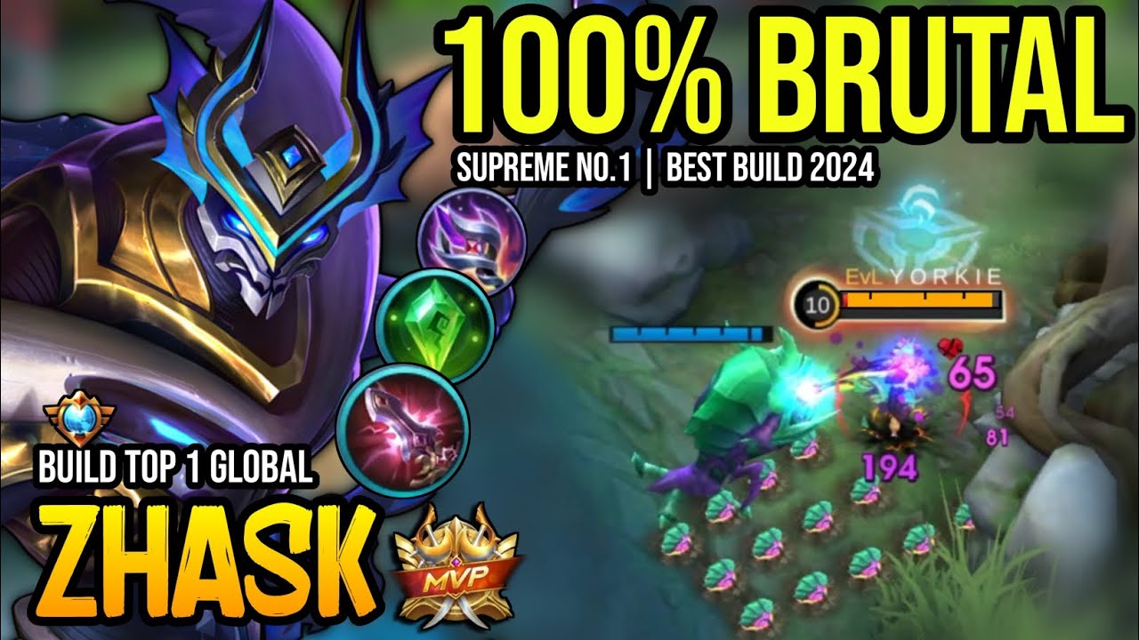 ZHASK BEST BUILD 2024 | BUILD TOP GLOBAL ZHASK GAMEPLAY | MOBILE ...