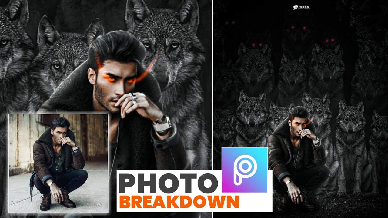 the wolf photo editing | visual photo editing | picsart photo editing ...
