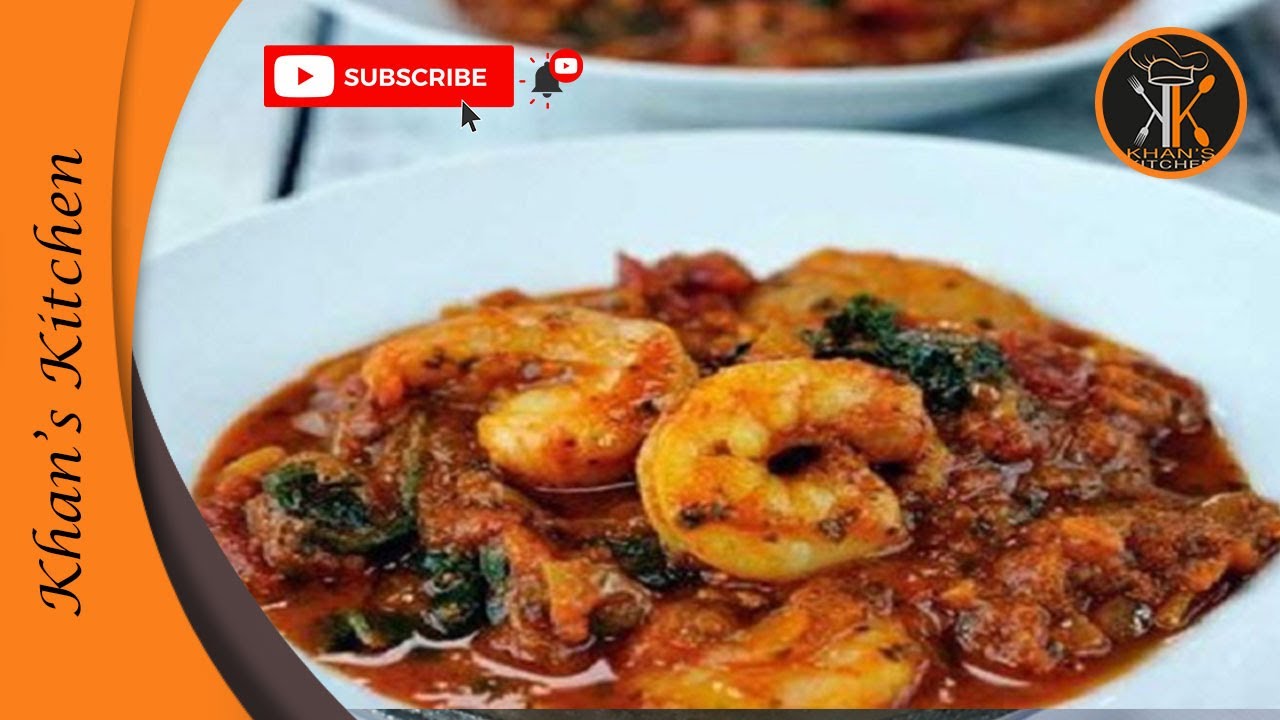 Prawn handi || Khan's Kitchen - YouTube