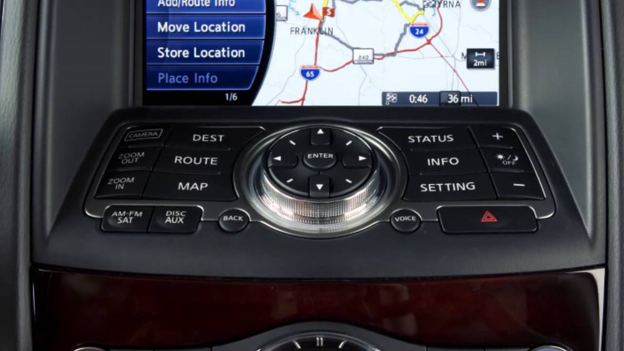 2014 Infiniti QX50 - Navigation System Overview (if so equipped) - YouTube