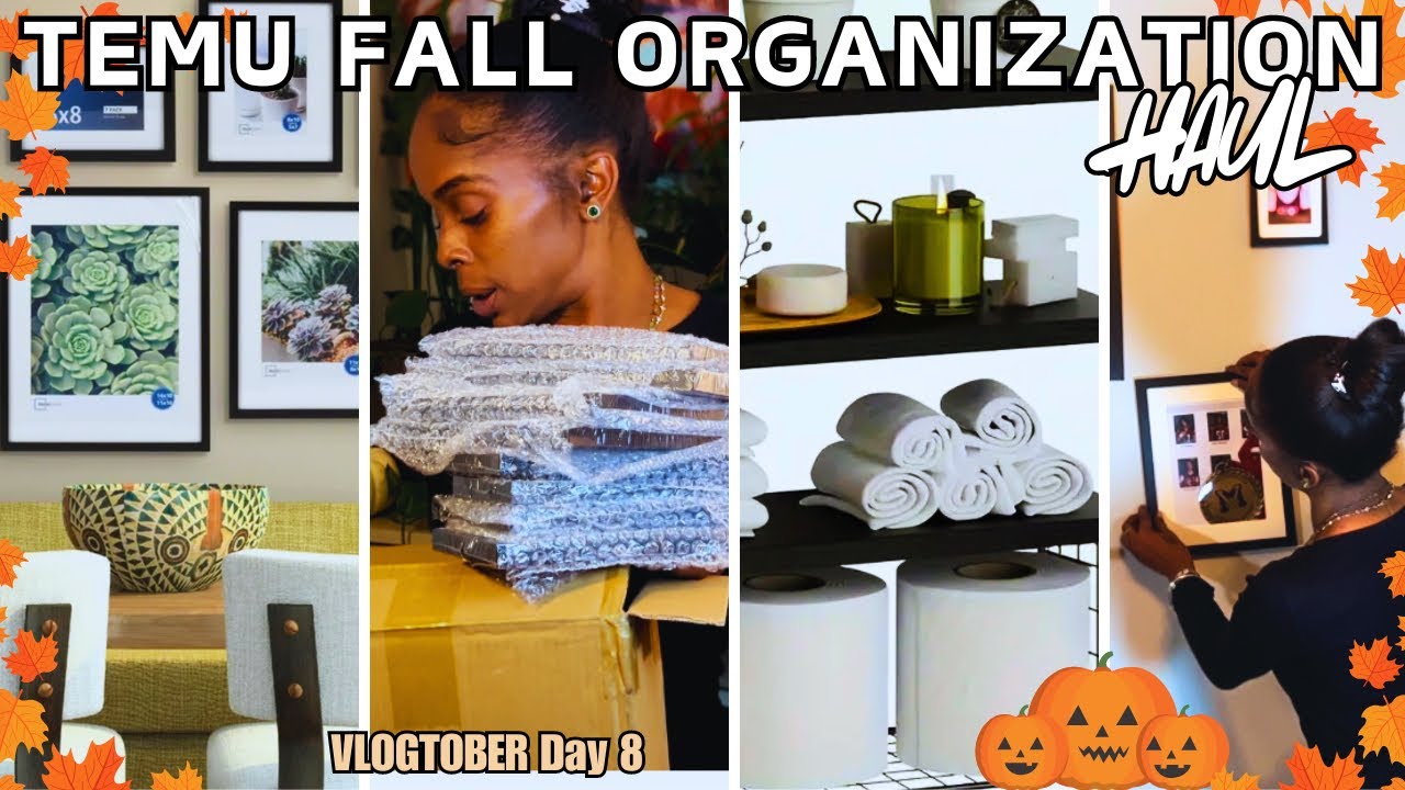 TEMU Fall Organization Haul| Cheap DIY Gallery Wall @temu - YouTube