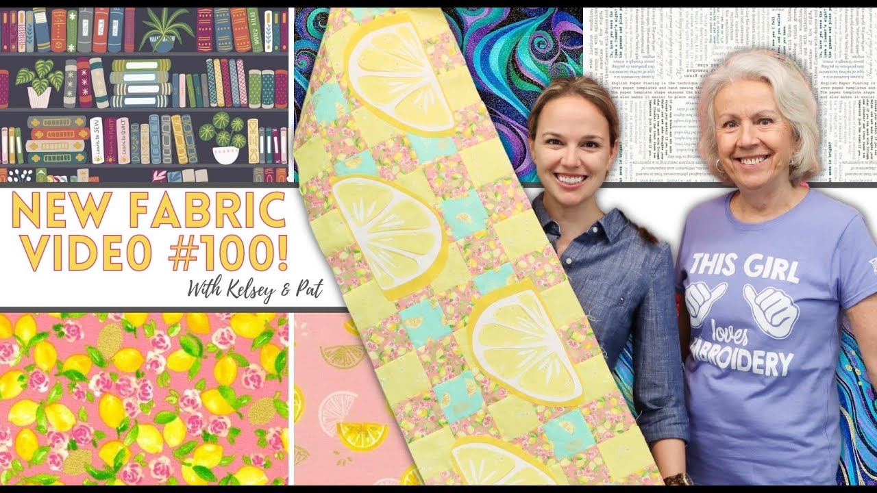 New Fabric Video #100: Utopia, Rose Lemonade, Bookworm & Project Inspo ...