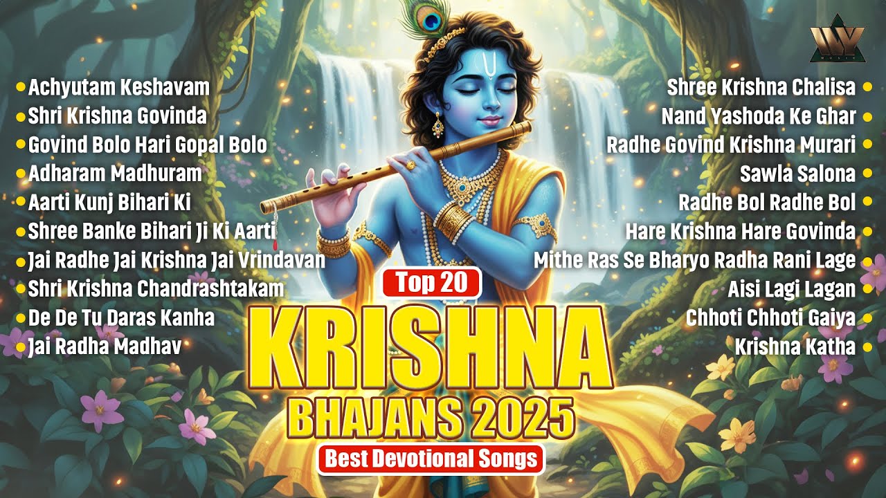 Top 20 Krishna Bhajans 2025 - Best Devotional Songs | Nonstop Krishna ...