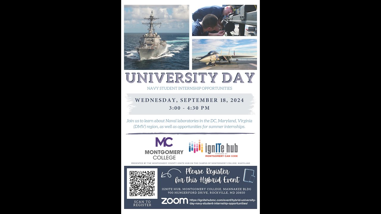University Day: Navy Student Internship Opportunities - YouTube