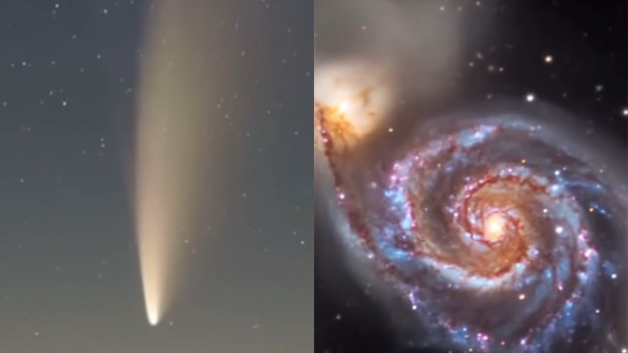 COMET & GALAXY CAPTURED LIVE - YouTube