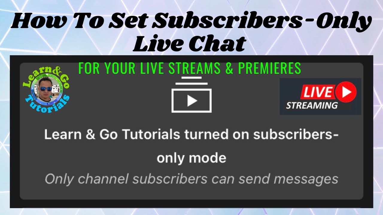 How To Set Subscribers-Only Live Chat - YouTube