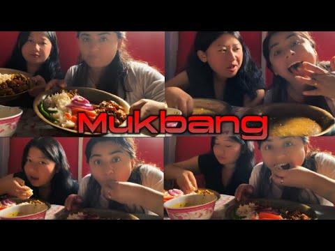 Mukbang with sister | Dhat bhat | Dharan Lin Karky - YouTube