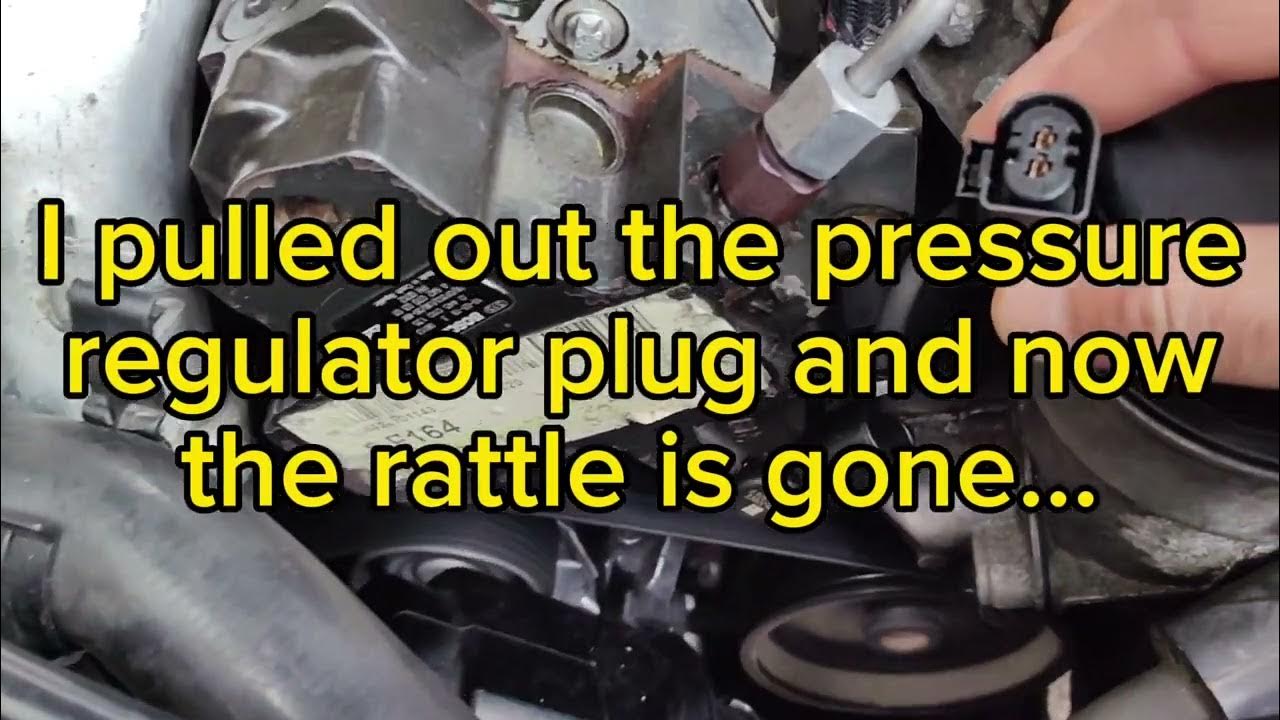 Part 2 Diesel high pressure pump OM642 Mercedes 350CDI rattle sound problem - YouTube