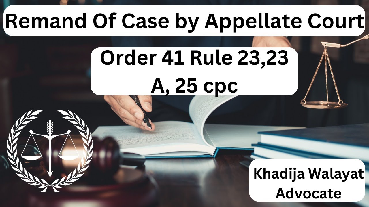 remand of case by appellate court|order 41 rule 23 cpc# order 41 rule ...