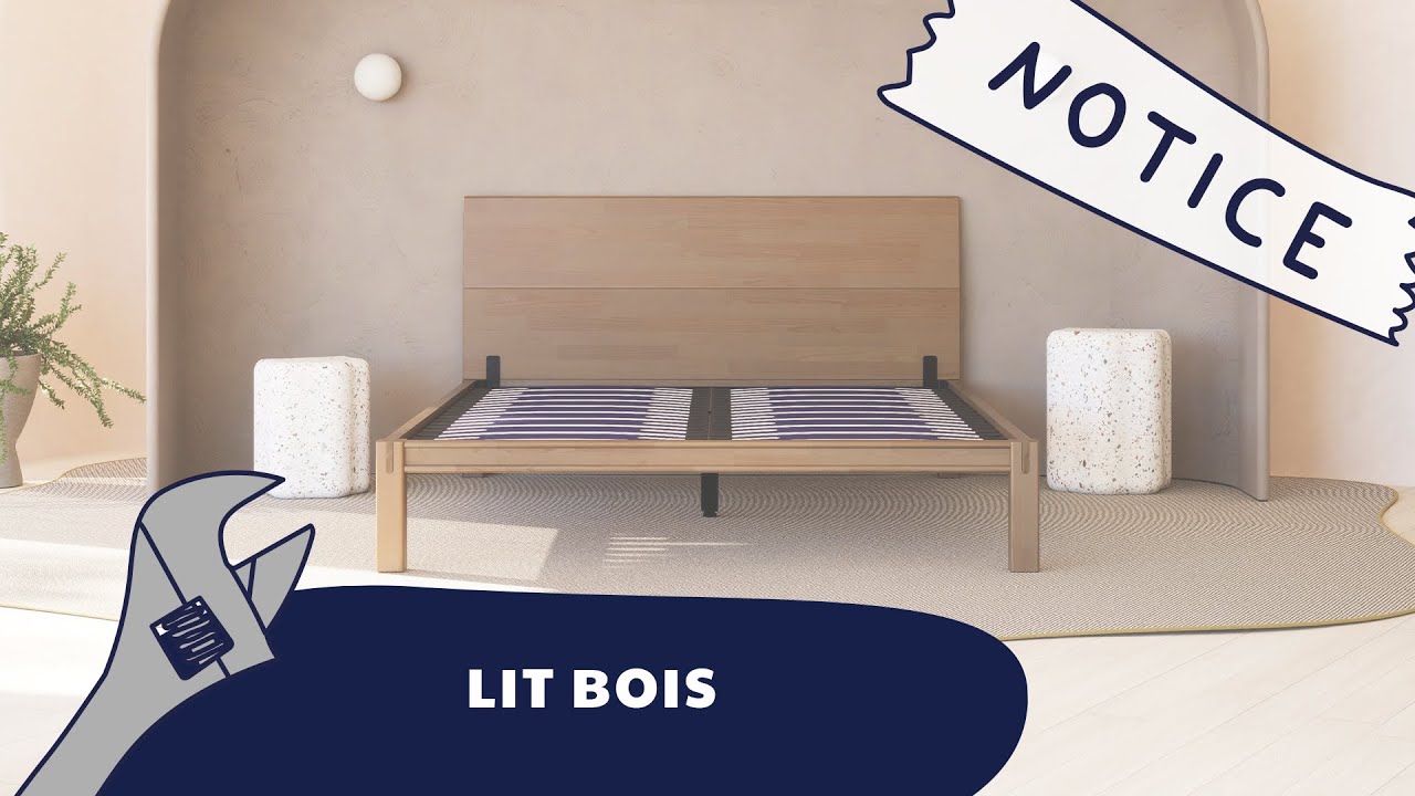 Le montage de notre lit en bois - YouTube