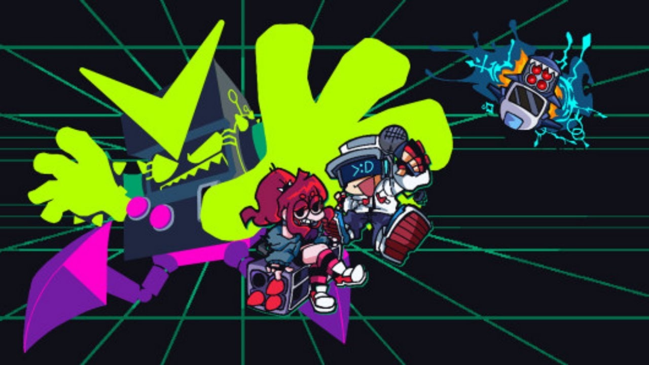 Friday Night Funkin' - Mad Virus Attack V2 (FNF MODS) - YouTube