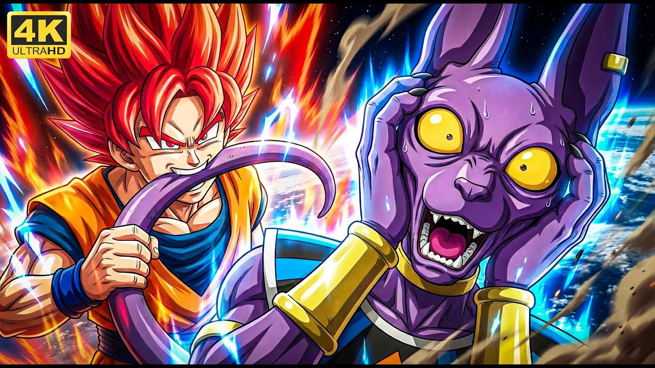 Goku Thought This Was a Good Idea | Lord Beerus VS Goku full fight ...