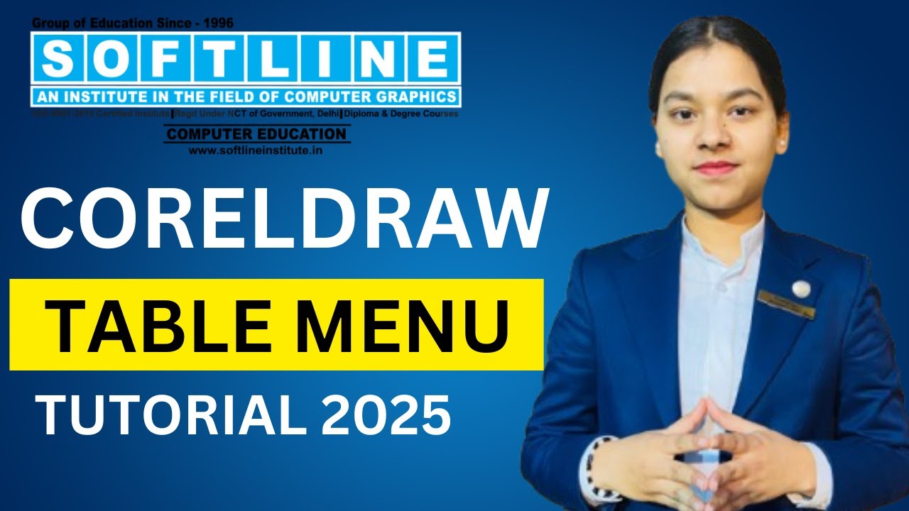 CorelDRAW Table Menu Explained | Create & Customize Tables | By Chahat Ma’am - YouTube