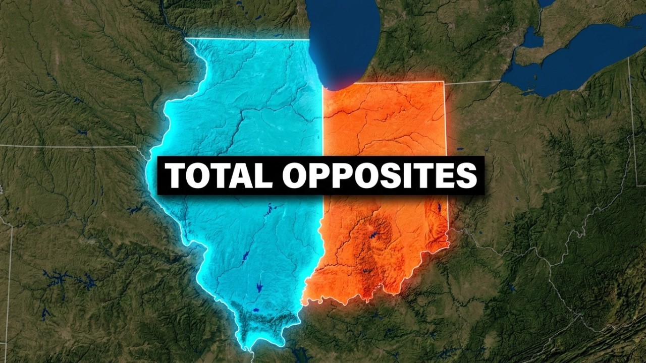 Why Illinois and Indiana Are Complete Opposites (Same Border) - YouTube