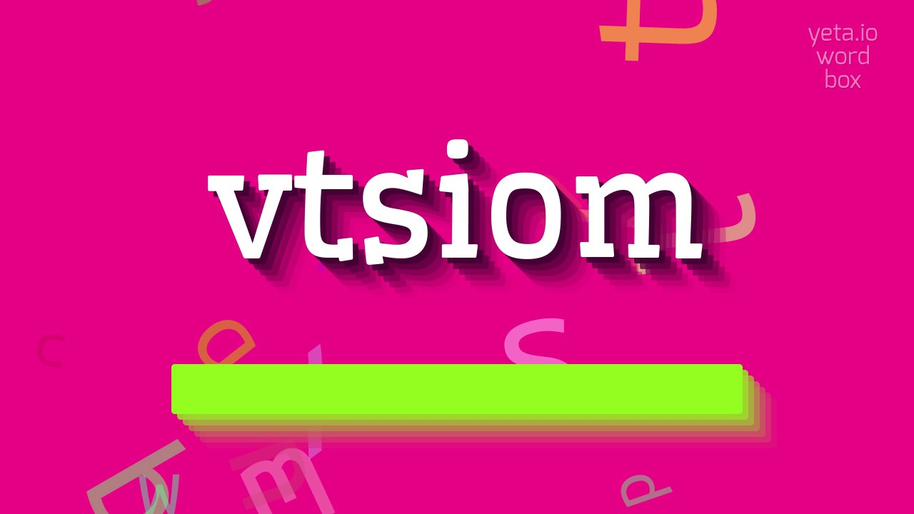 VTSIOM - HOW TO SAY VTSIOM? - YouTube