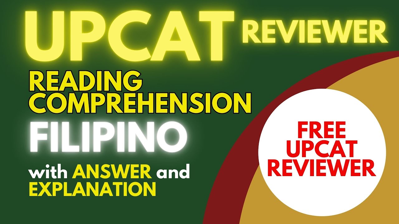 Free UPCAT 2025 Reviewer with Answer and Explanation in Reading ...