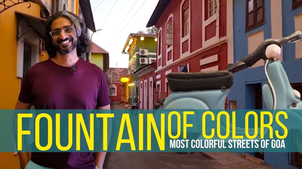 Most Colorful Streets of GOA | Fountainhas | Latin Quarters - YouTube