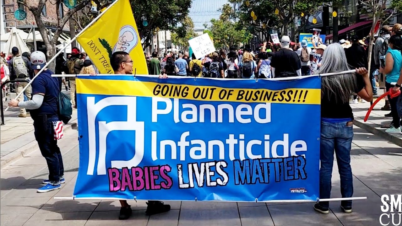 Pro-life Babies Lives Matter Rally and March in Santa Monica - YouTube