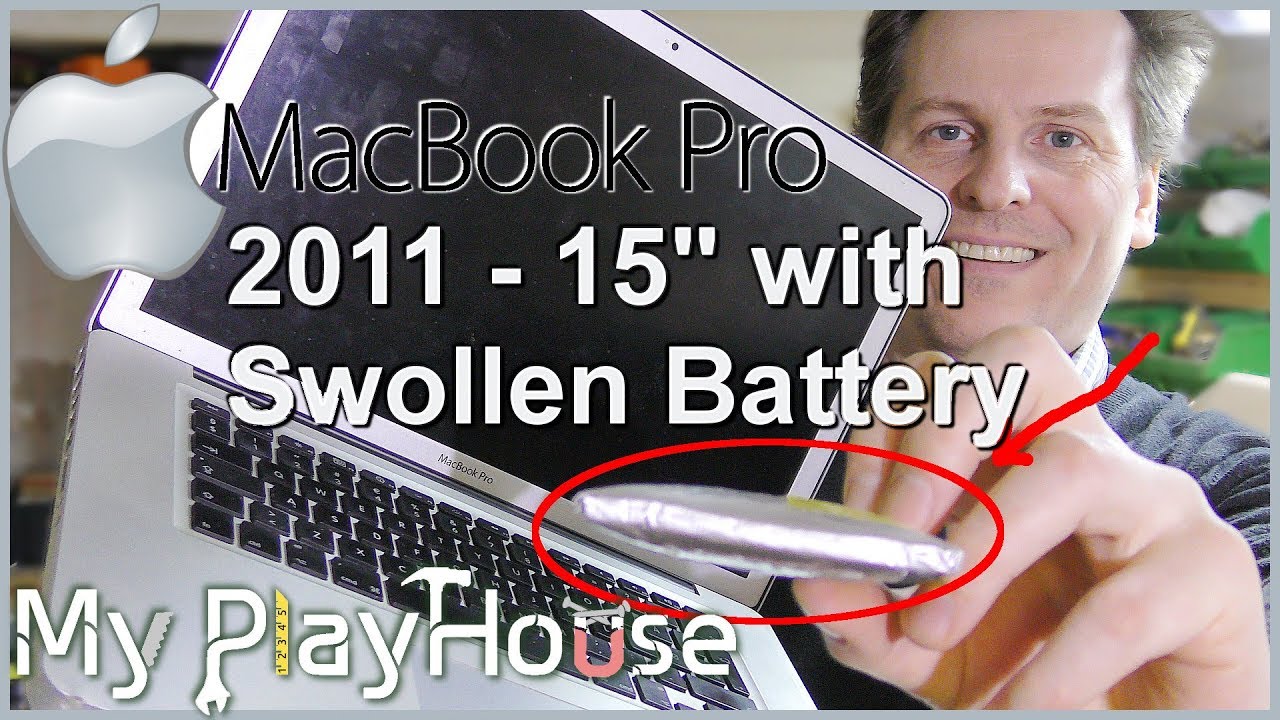 MacBook Pro 15" with Swollen Li-ion Battery Cell - 667 - YouTube