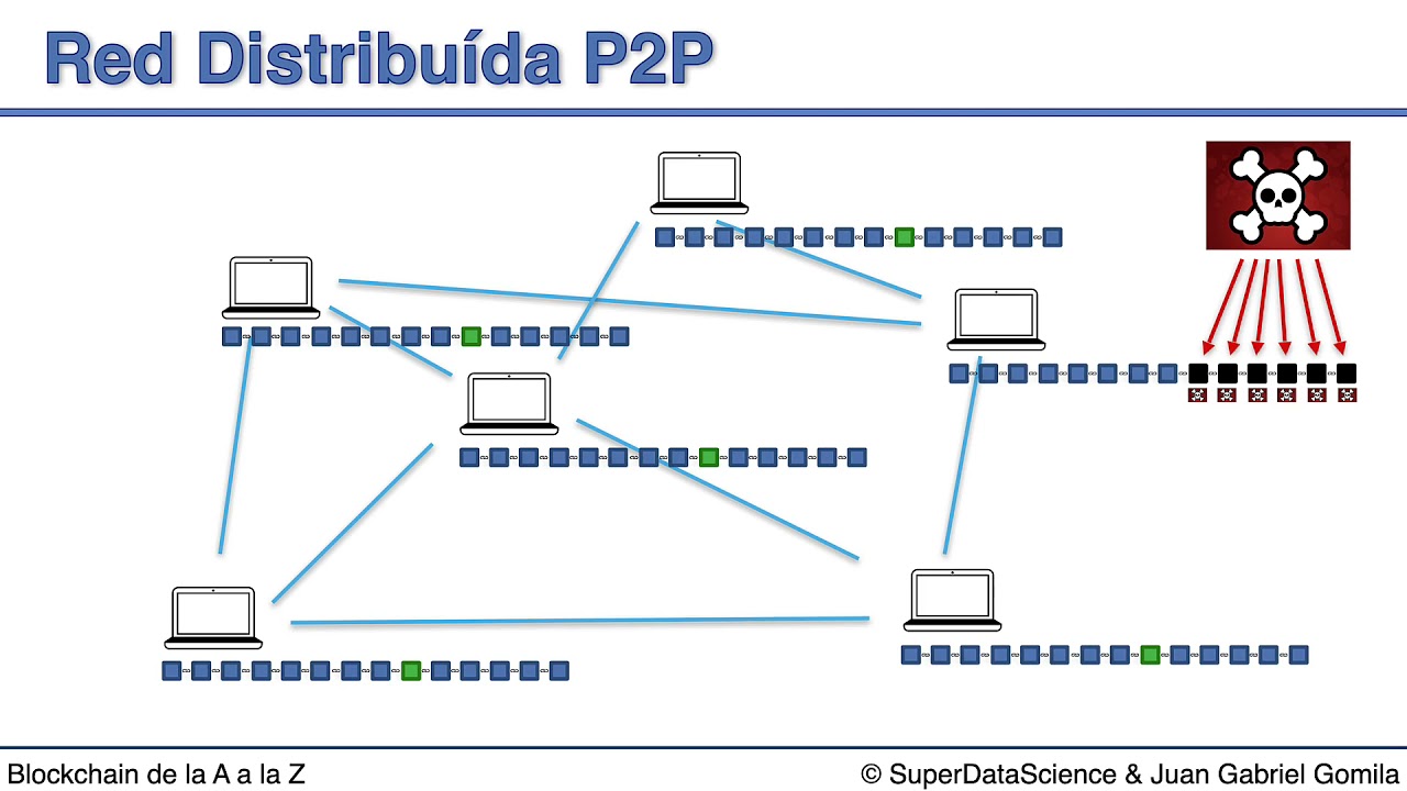 ¿Qué son las redes distribuidas P2P y por qué hacen más seguro el Blockchain? - YouTube