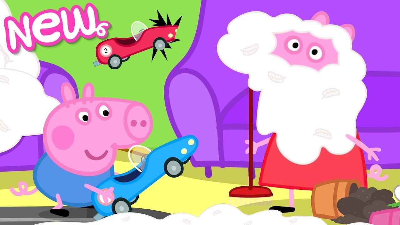 Peppa Pig Tales 🫧 SUPER Speedy Clean Up Race! 🚗 BRAND NEW Peppa Pig ...