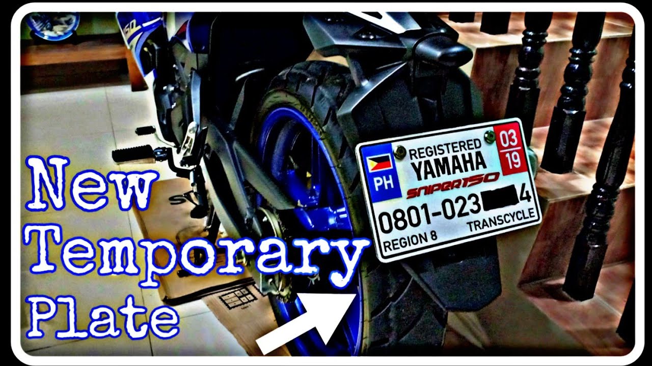How To Make Temporary Plate Number For Motorcycle | Reviewmotors.co