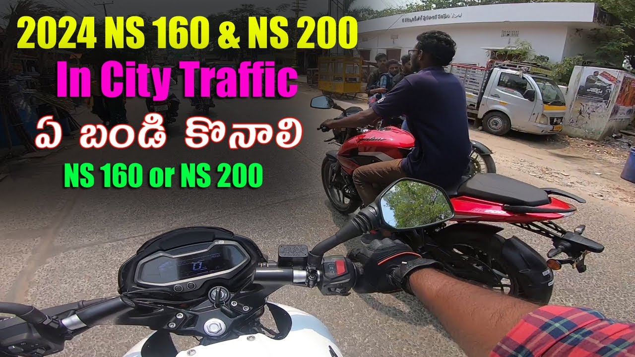 2024 NS 160 & NS 200 Ride Review in telugu | TechTravelTelugu - YouTube