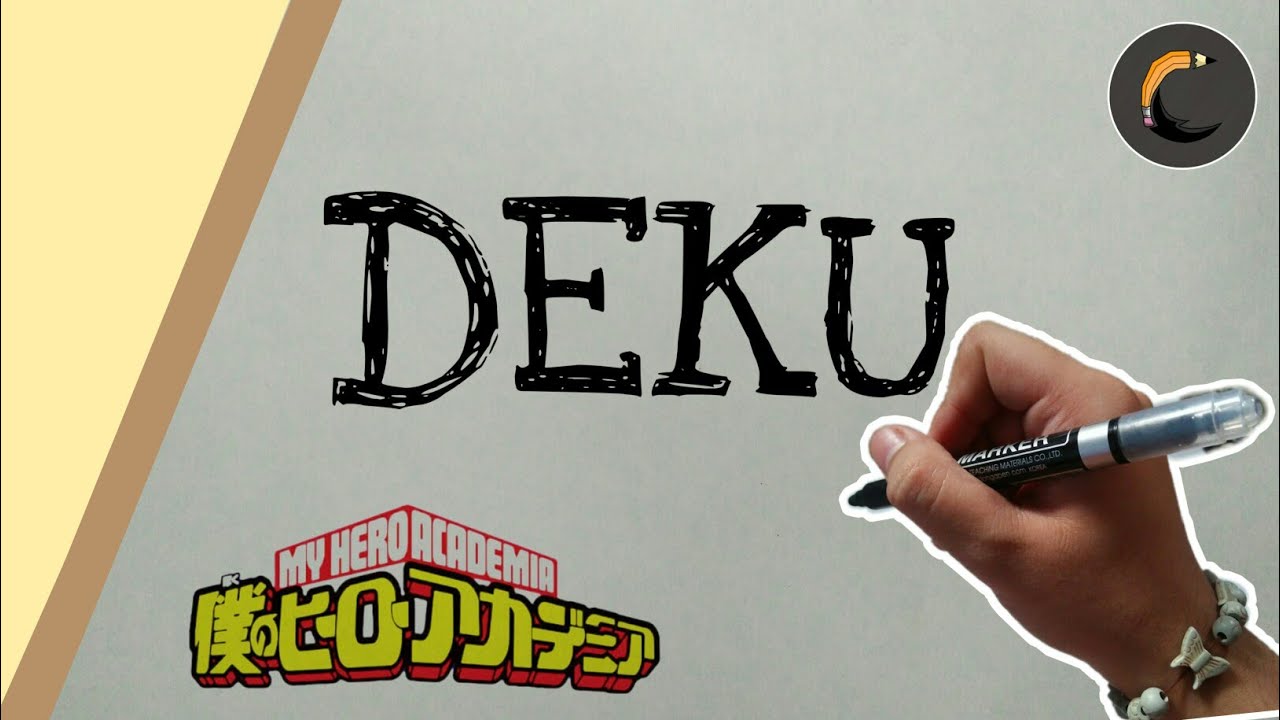How to turn word DEKU into cartoon - YouTube