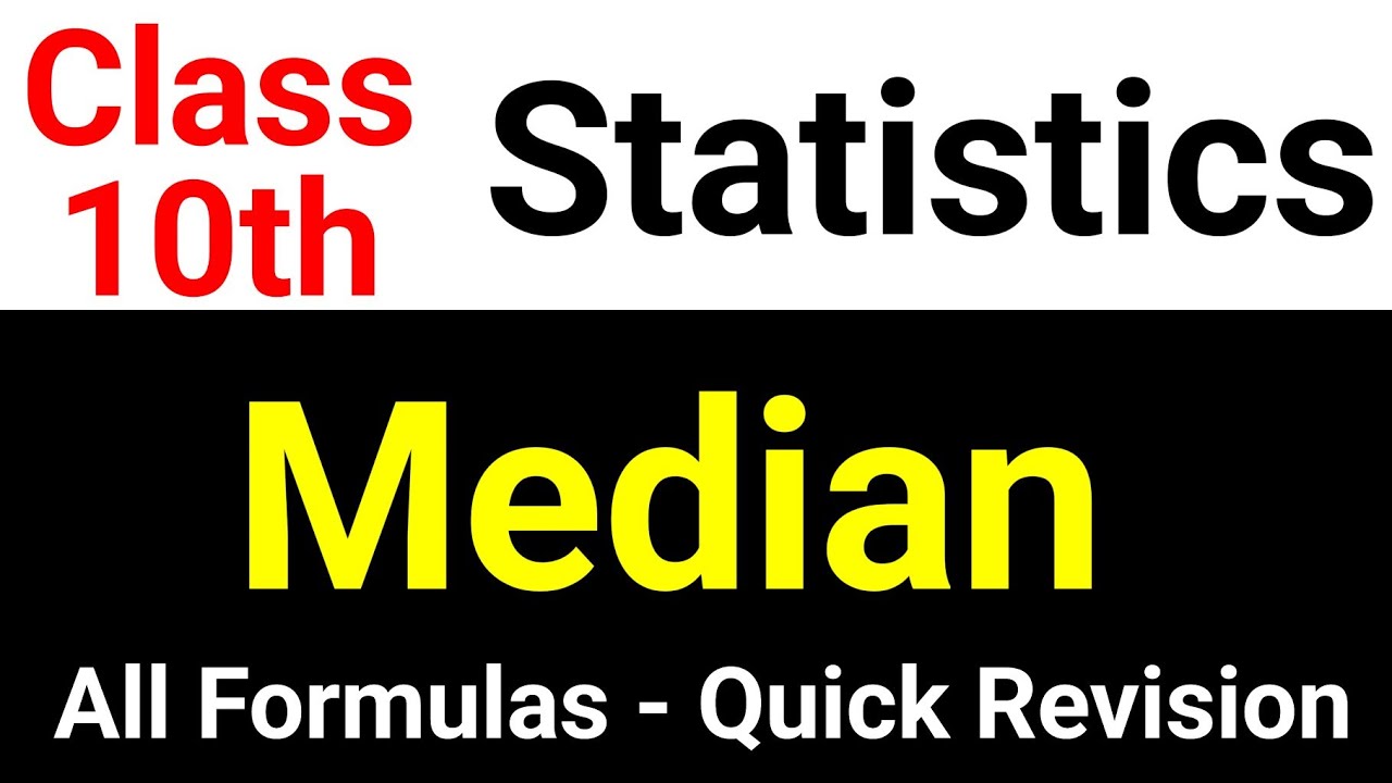 Median - All formulas | Statistics Class 10th Maths by JP Sir - YouTube