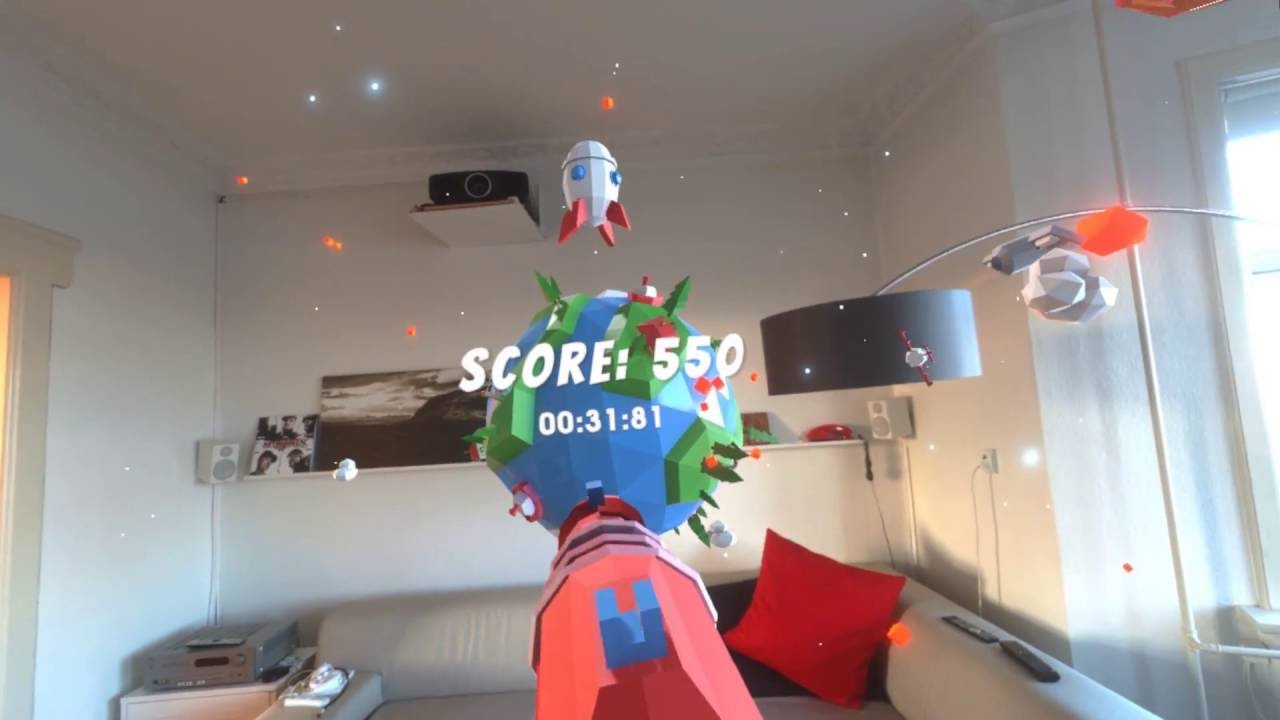 LowPoly Space VR Interactive Game - YouTube