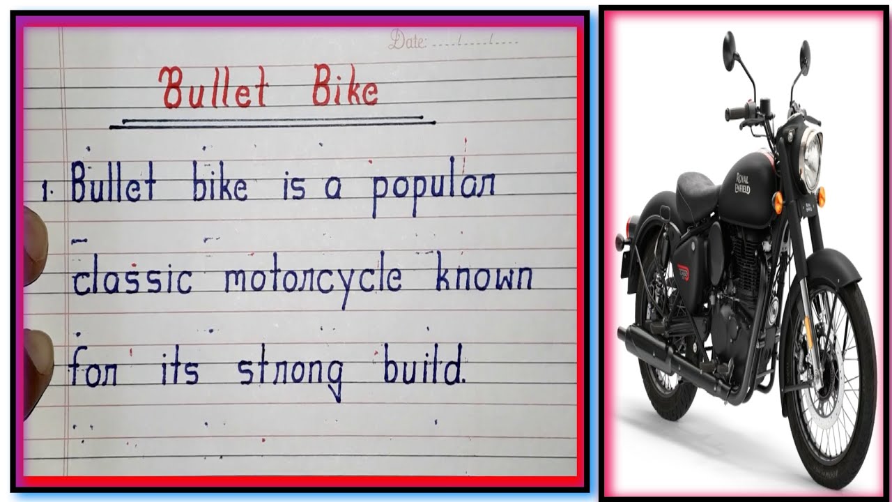 10 Lines on Bullet Bike | 10 Line Essay on My favorite Bike | 10 Line ...
