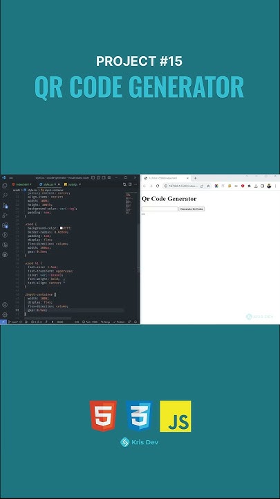 Project 15 Html Css Javascript Htmlcsstutorial Javascripttutorial Html5 Qrcodegenerator 7069