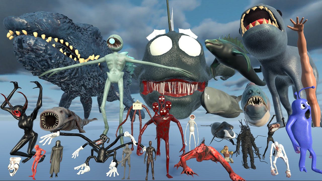 SCP Vs Trevor Henderson Monster Size Comparison | 3D Animation ...