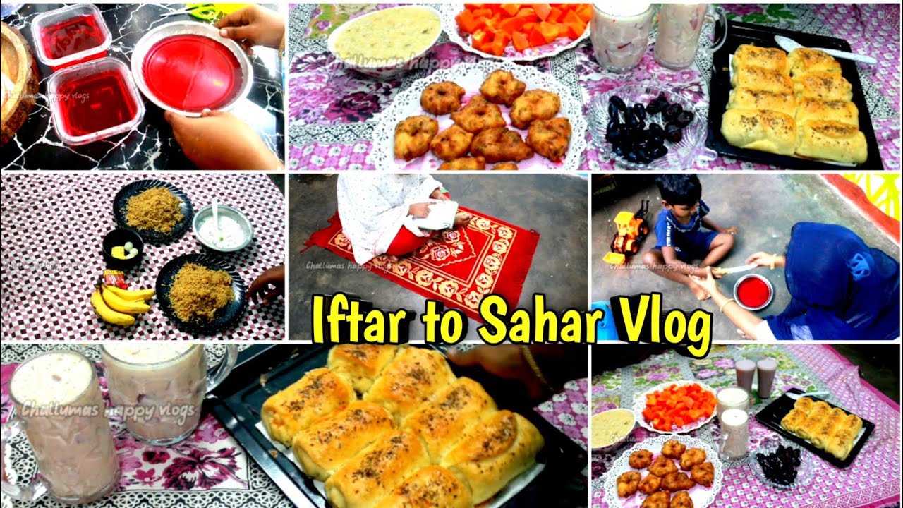 IFTAR TO SAHAR VLOG|WHAT I PREPARED FOR IFTAR|CHICKEN CHEESE ROLLS ...