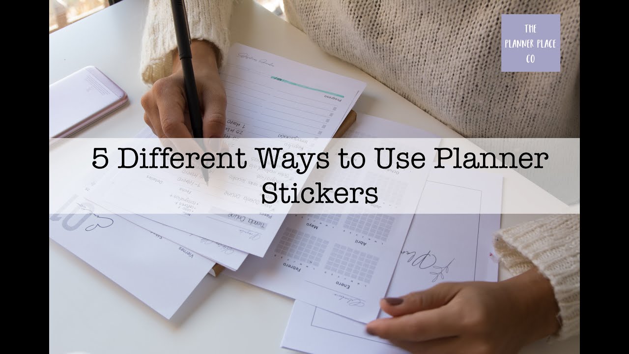 5 Ways Unique Ways to Use Planner Stickers - YouTube