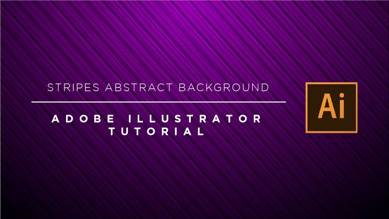 Stripes Abstract Background | Pattern | Adobe Illustrator Tutorial ...