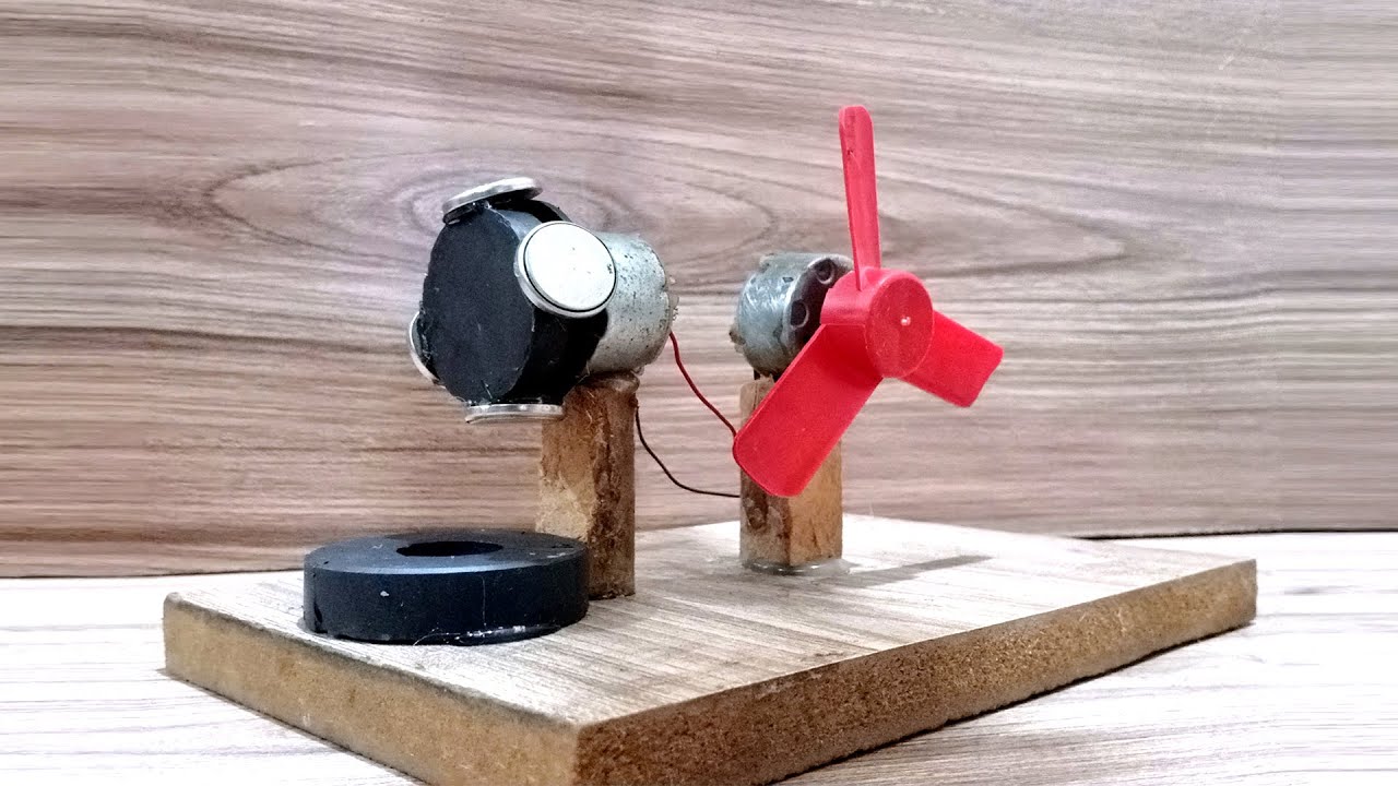 Dc Motor Generator _ How to make free energy generator at home {Fan ...