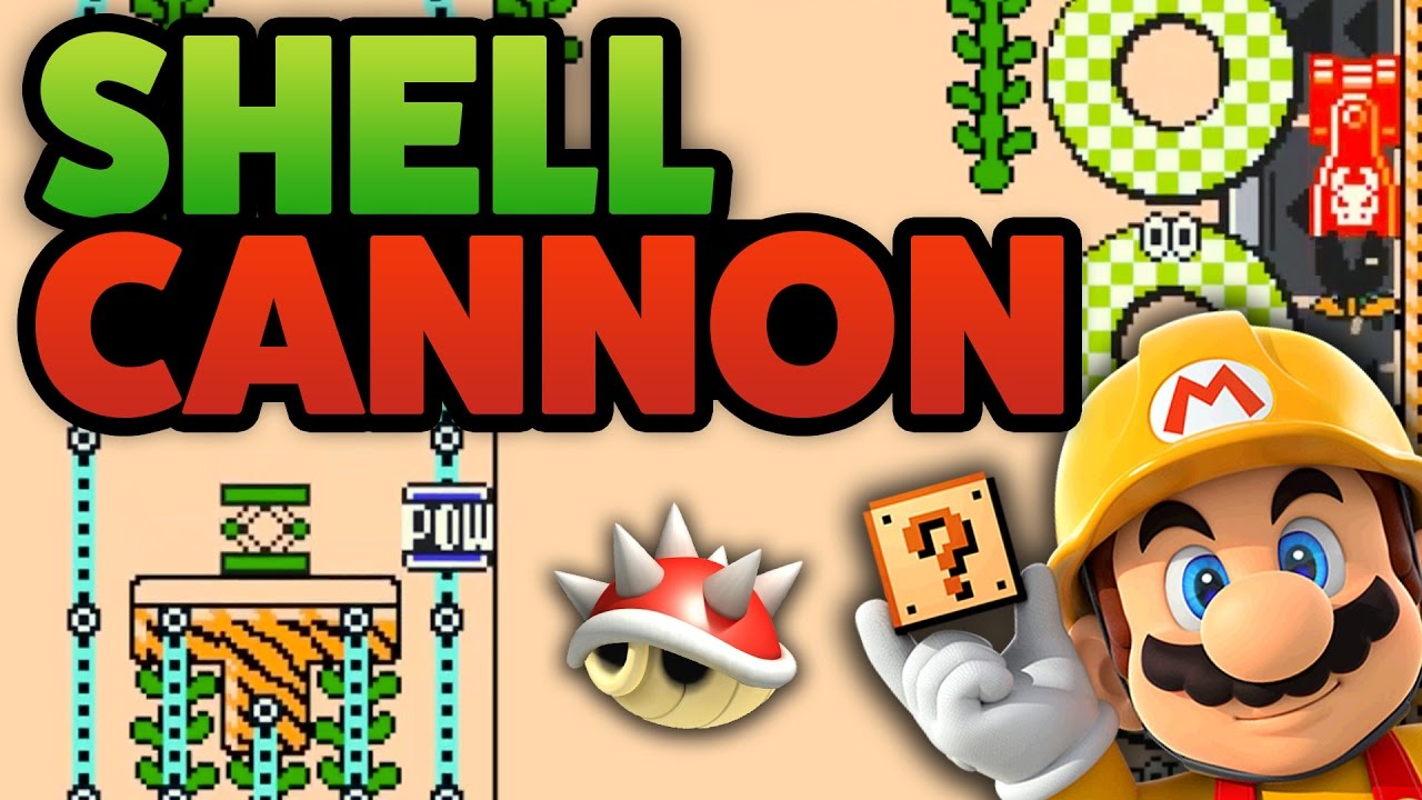Super Mario Maker - SHELL CANNON! - Level Showcases - YouTube