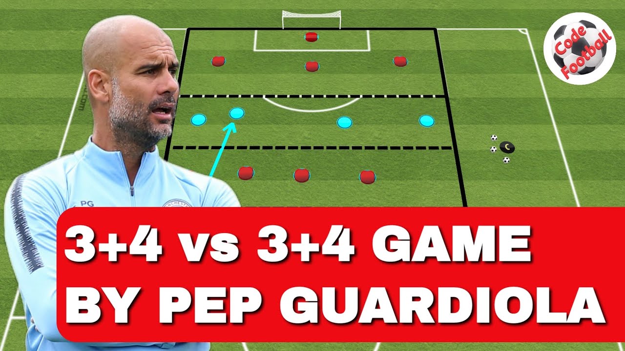 Top 3+4 vs 3+4 game by Pep Guardiola! - YouTube