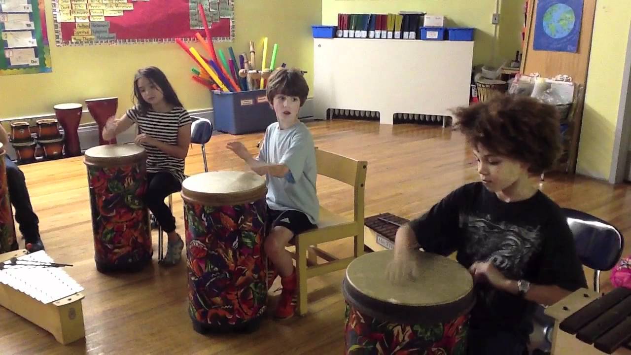 PS 51 Orff Ensemble Drum Practice - YouTube