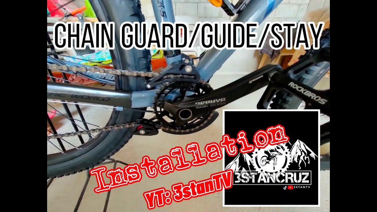 BUDGET MTB Chain Guard! Installation! 1by setup! 3stanTV - YouTube