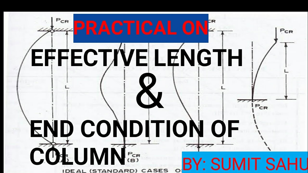END CONDITIONS OF COLUMN- PRACTICAL BY: SUMIT SAHU - YouTube