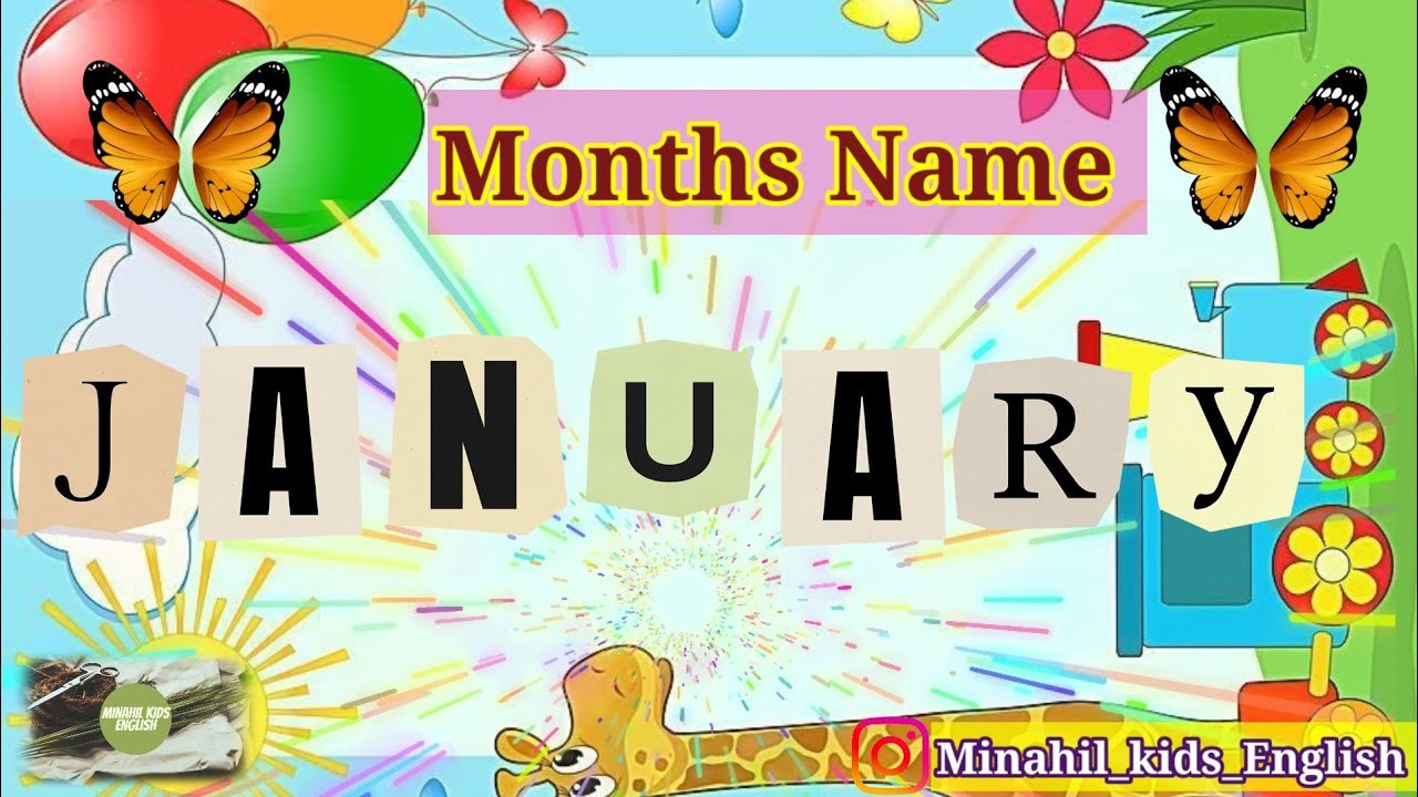 January February Months Name/ Months Of The Year/ January February ...