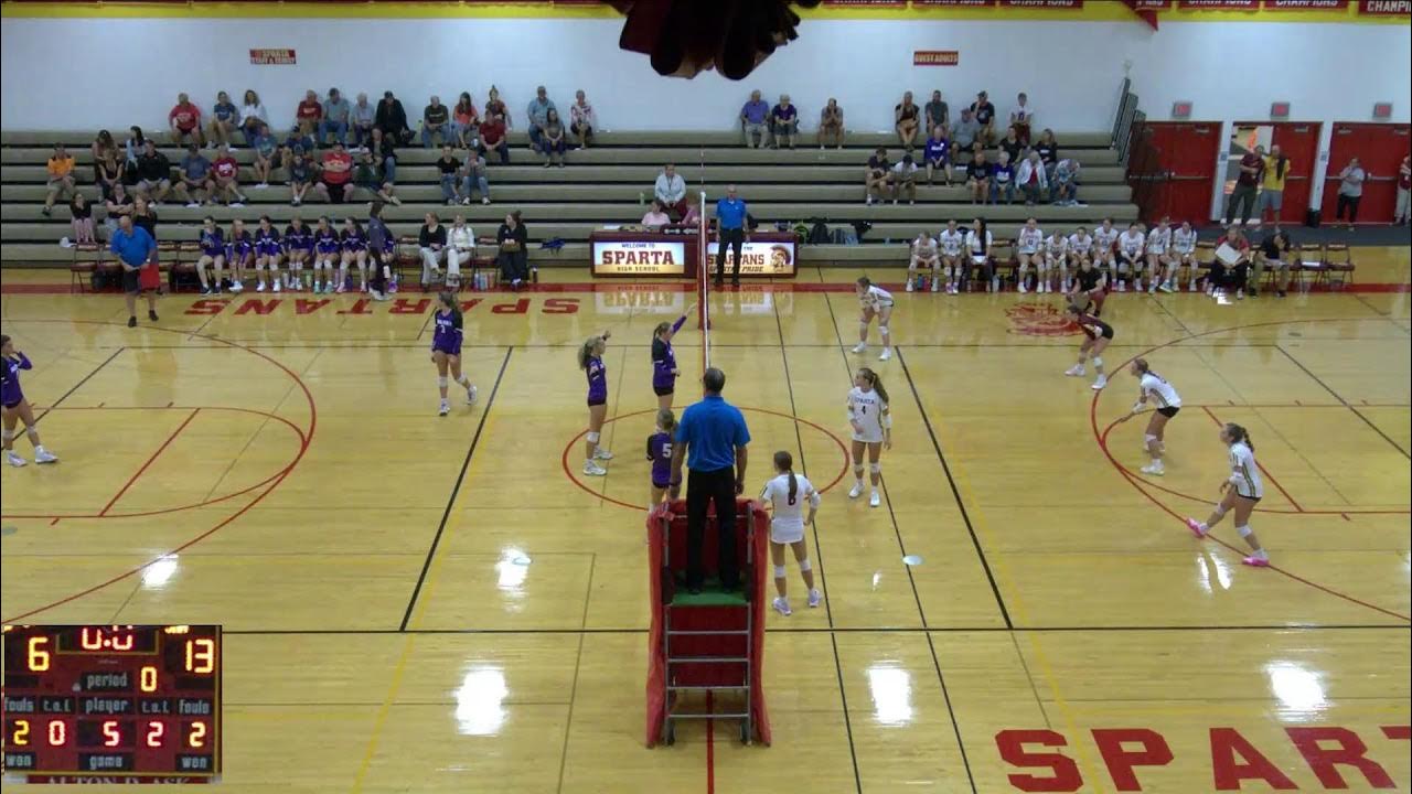 Sparta High vs Onalaska High School Girls' Varsity Volleyball - YouTube