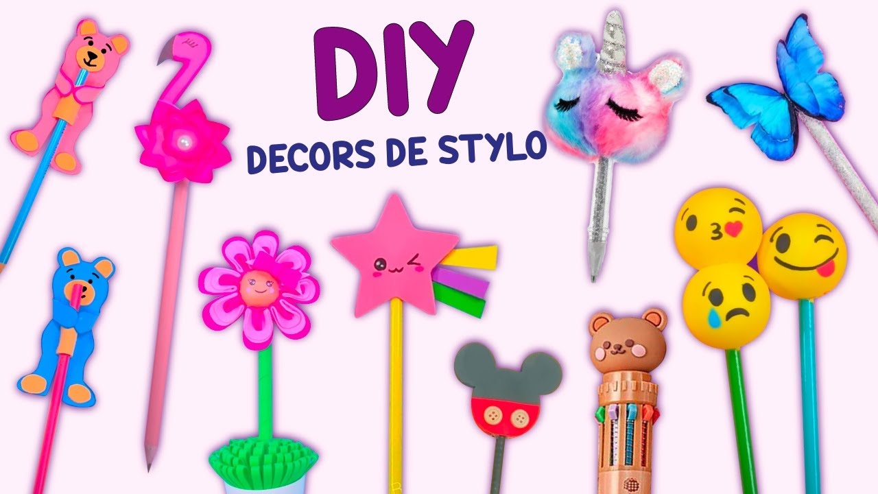 14 IDEES DECORATION DE STYLO - RENTRÉE DES CLASSES #pendecor # ...