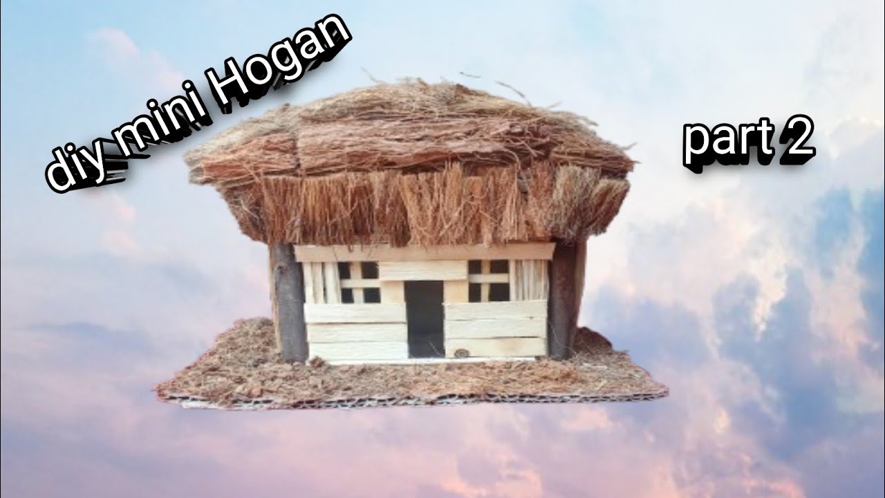 How I make a mini Hogan || out of diy wood sticks & dry tree branches ...