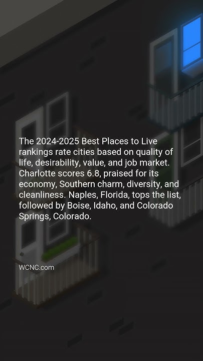 Charlotte ranked 5th best place to live in the US, report shows - YouTube