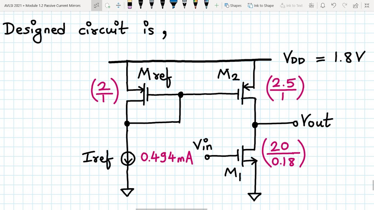 Design of Common source amplifier with current source load and current mirror (Level: Medium ...